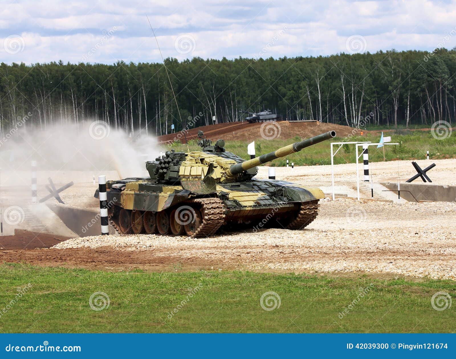 Tank on a march stock photo. Image of shoot, star, militarian - 42039300