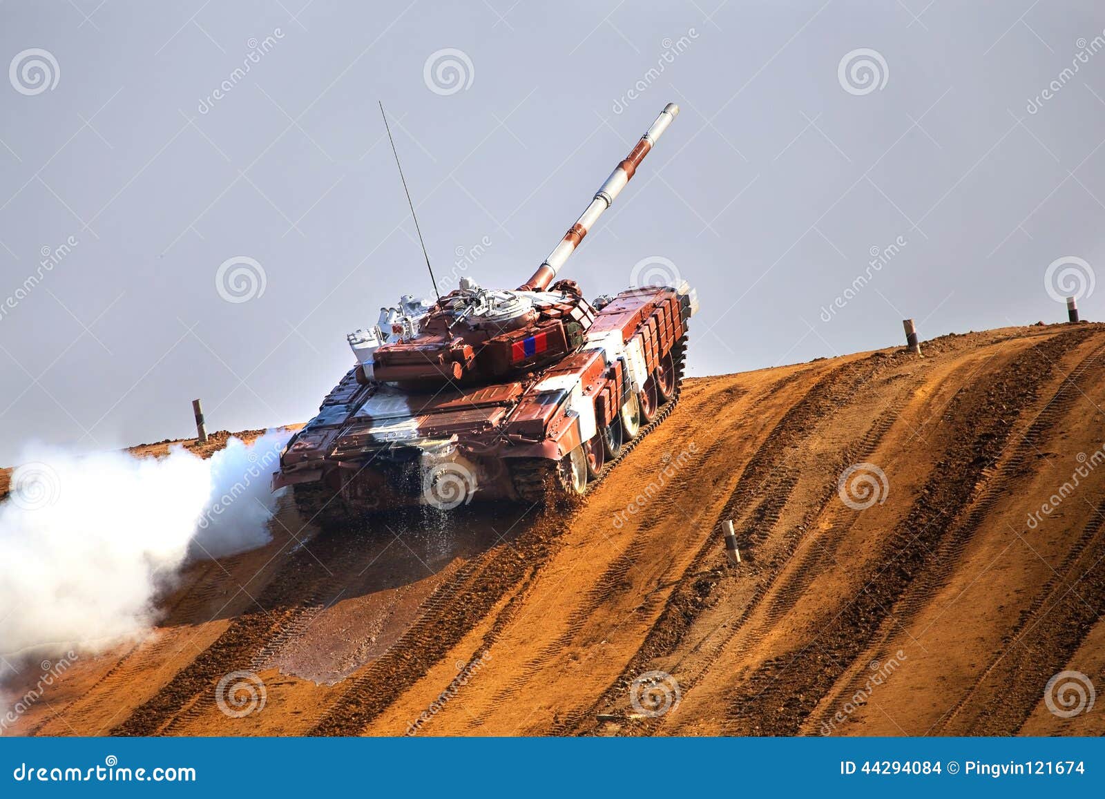 Tank on a march stock photo. Image of weapon, army, instrument - 44294084
