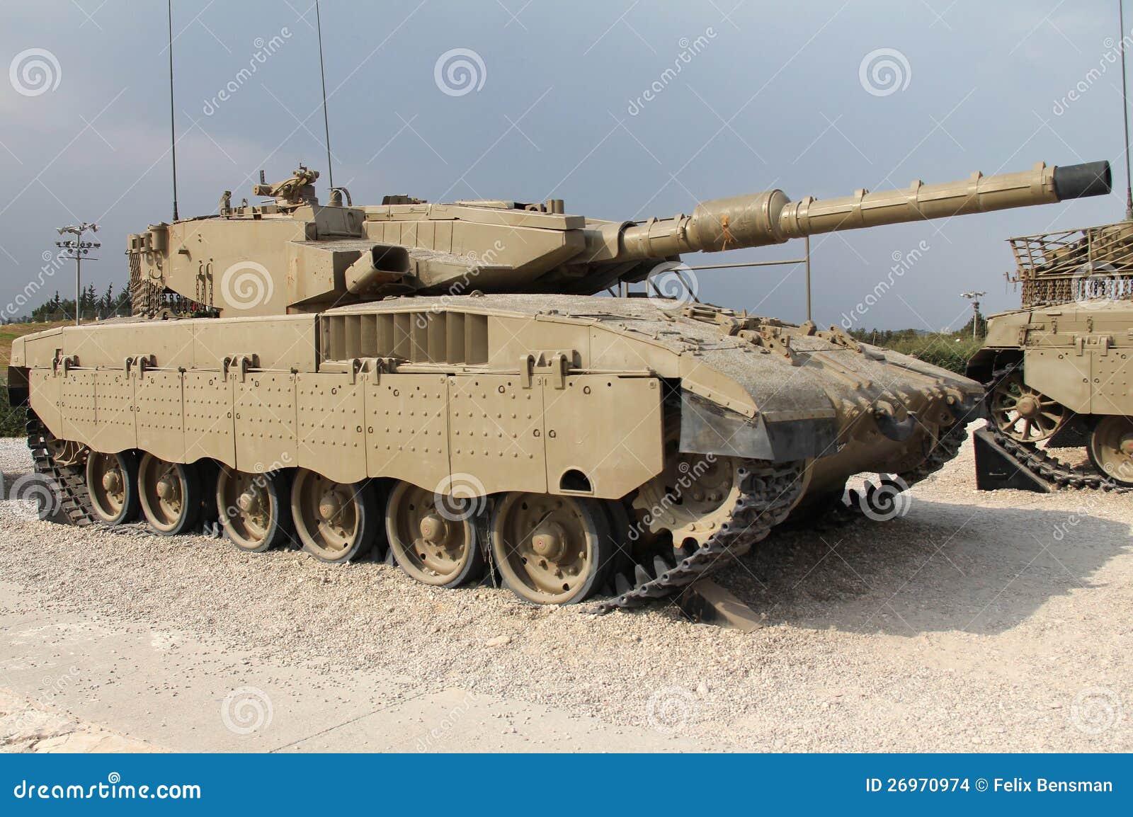 Tank Merkava Mk III stock photo. Image of power, forces - 26970974