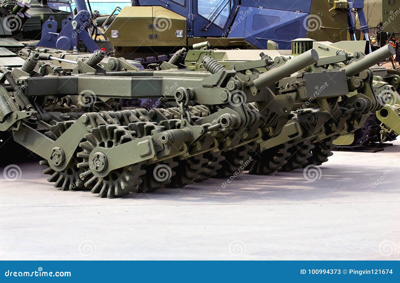 Tank mine sweeper stock image. Image of equipment, explosion - 100994373