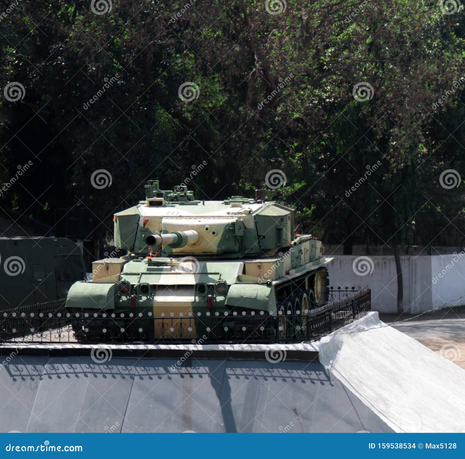 Tank Monument in Front Military Unit Editorial Stock Image - Image of ...