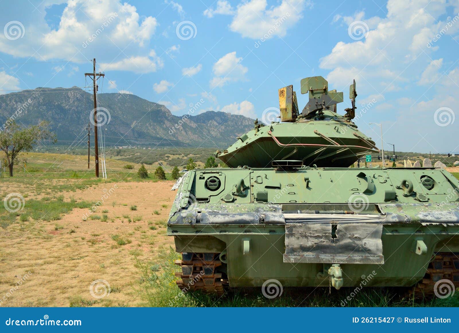Tank in the Mountains stock image. Image of carson, united - 26215427