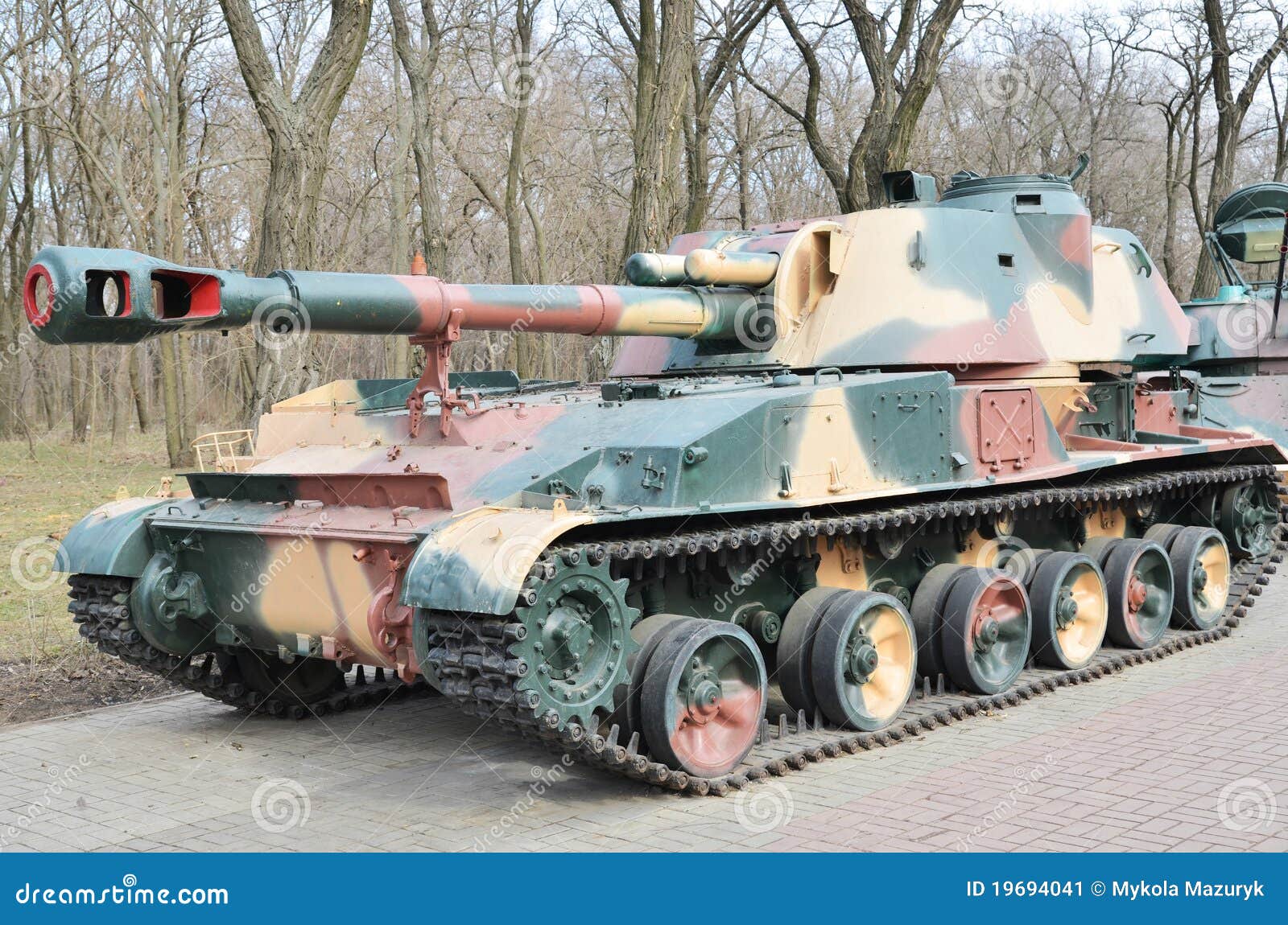 Tank in museum stock image. Image of armored, communism - 19694041