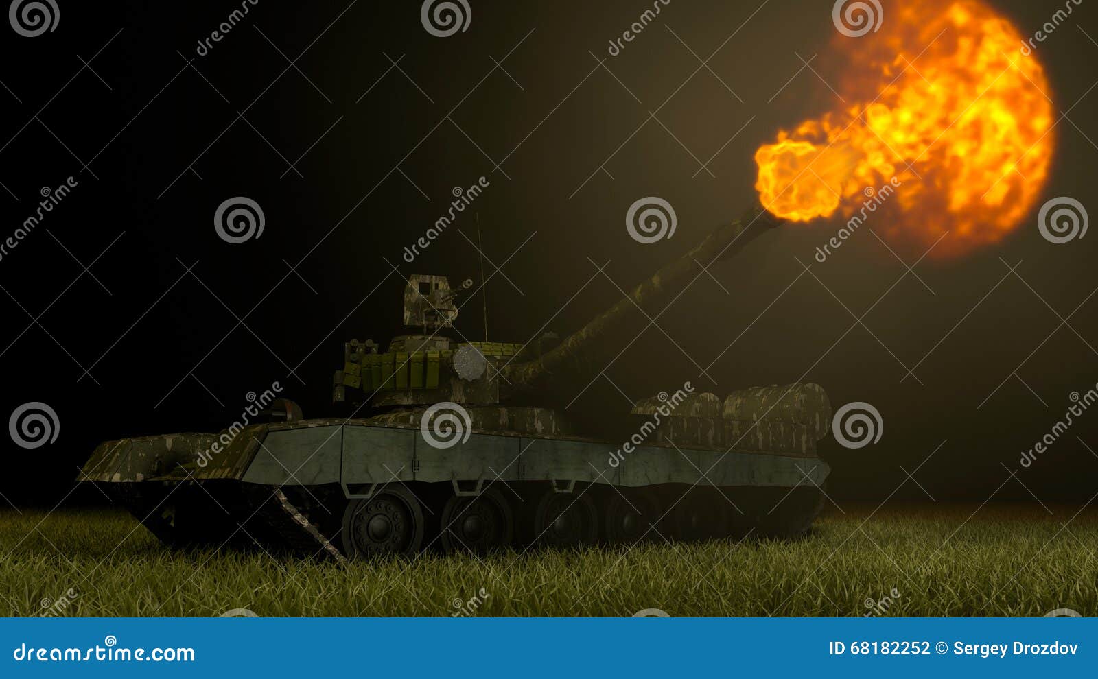 Tank shot stock illustration. Illustration of battle - 68182252
