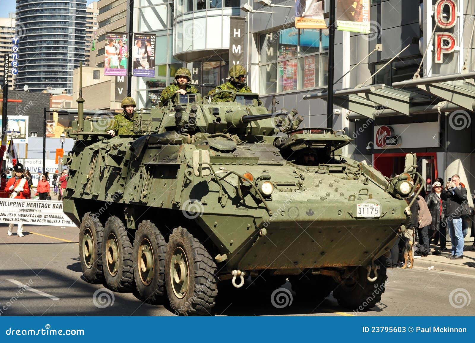 Tank in St Patrick S Day Parade Editorial Stock Photo - Image of crowd ...