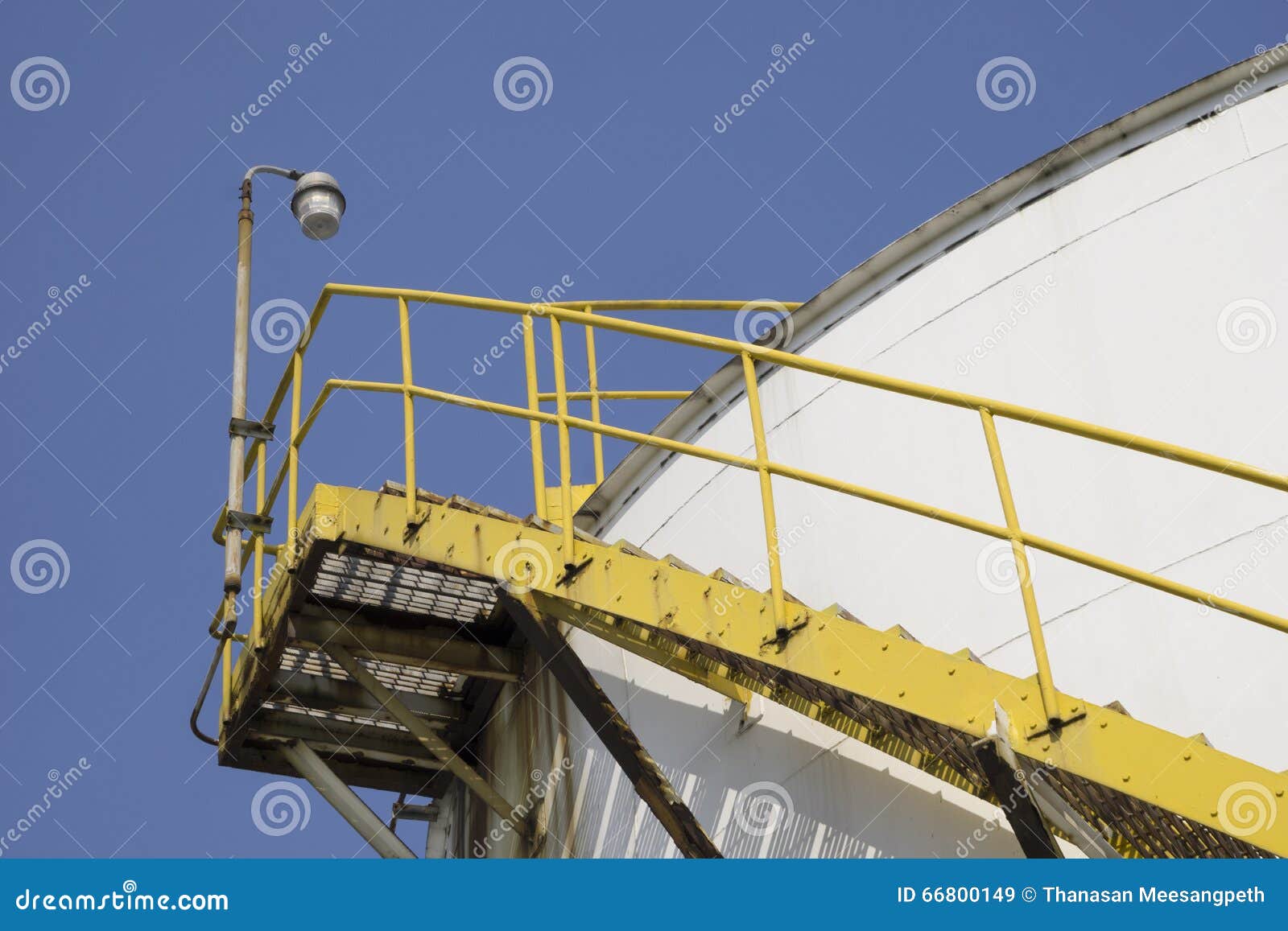 Tank stair stock image. Image of round, silo, factory - 66800149