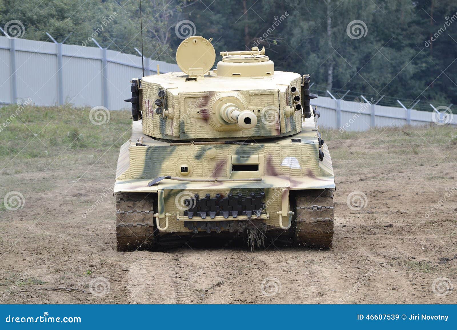 Tank Tiger editorial stock image. Image of barrel, tiger - 46607539