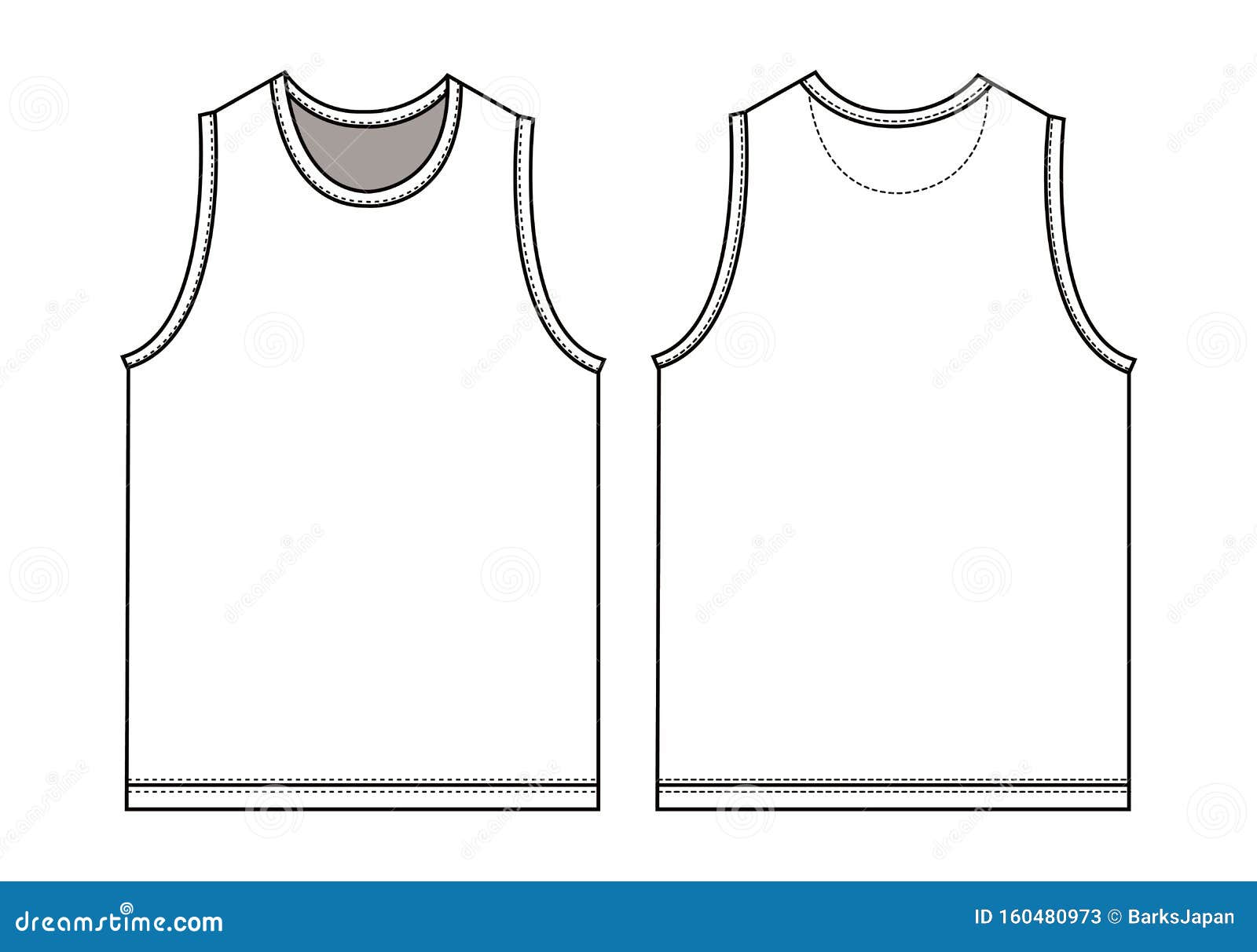 Tank Top, Sleeveless Shirt Illustration / White Stock Vector ...