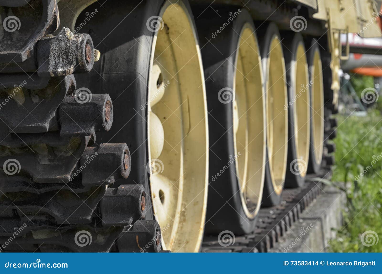 Tank Tread And Road Wheels Royalty-Free Stock Photography ...