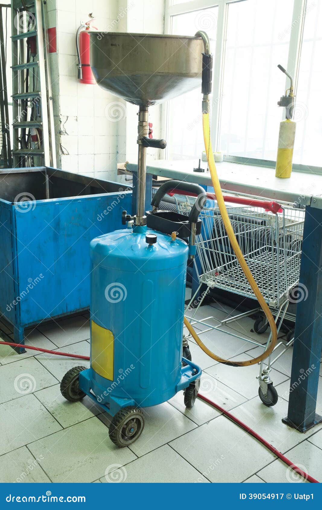 Tank for Used Crankcase Oil Stock Image - Image of auto, garage: 39054917