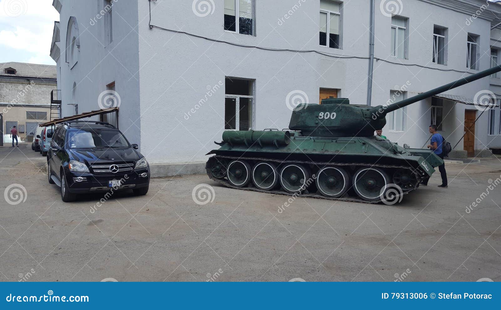 Tank vs Mercedes editorial photo. Image of tank, power - 79313006