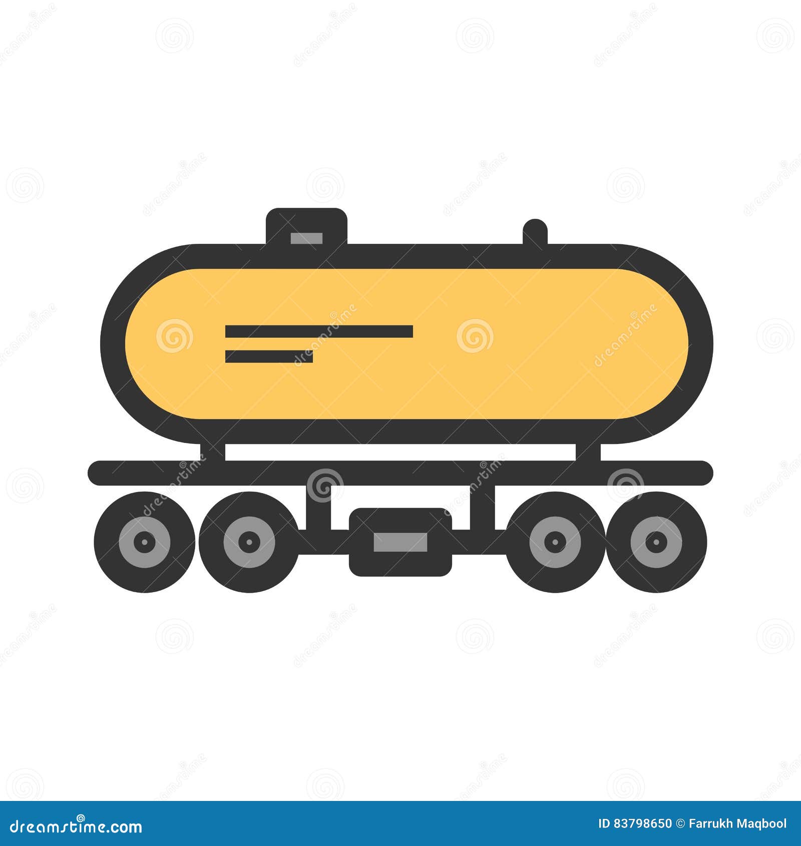 Tank Wagon stock vector. Illustration of industrial, icon - 83798650