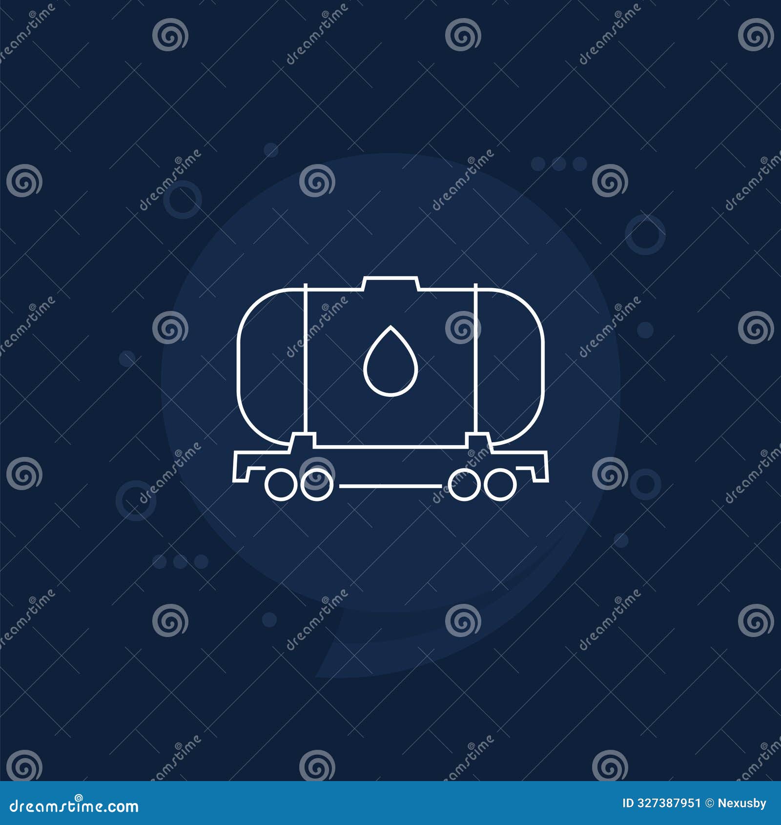 Lng Tanker Line Icon. Natural Gas Carrier Ship. Isolated Vector Image ...