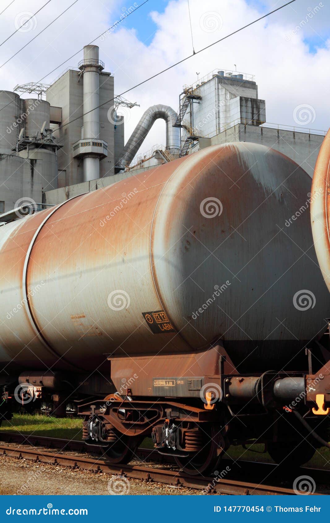Tank wagon on the rail stock photo. Image of export - 147770454