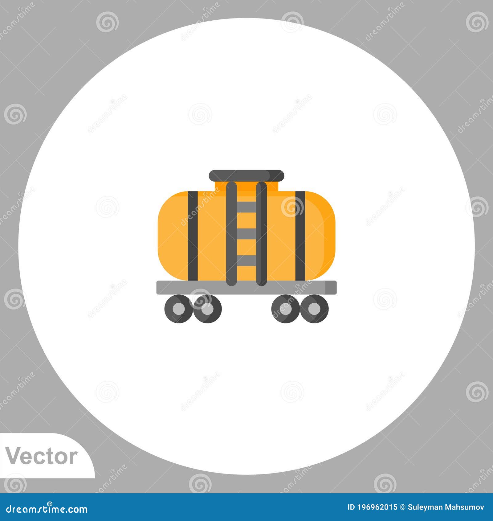 Tank Wagon Vector Icon Sign Symbol Stock Vector - Illustration of ...