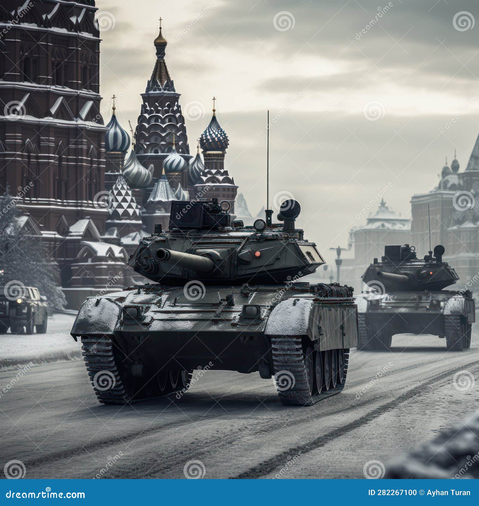 Tank and War Background . Global War Concept Stock Illustration ...