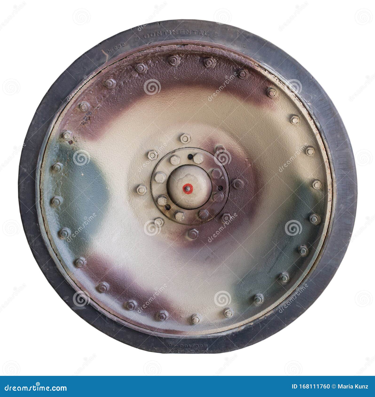 Tank Wheel on a White Background Stock Photo - Image of artillery ...