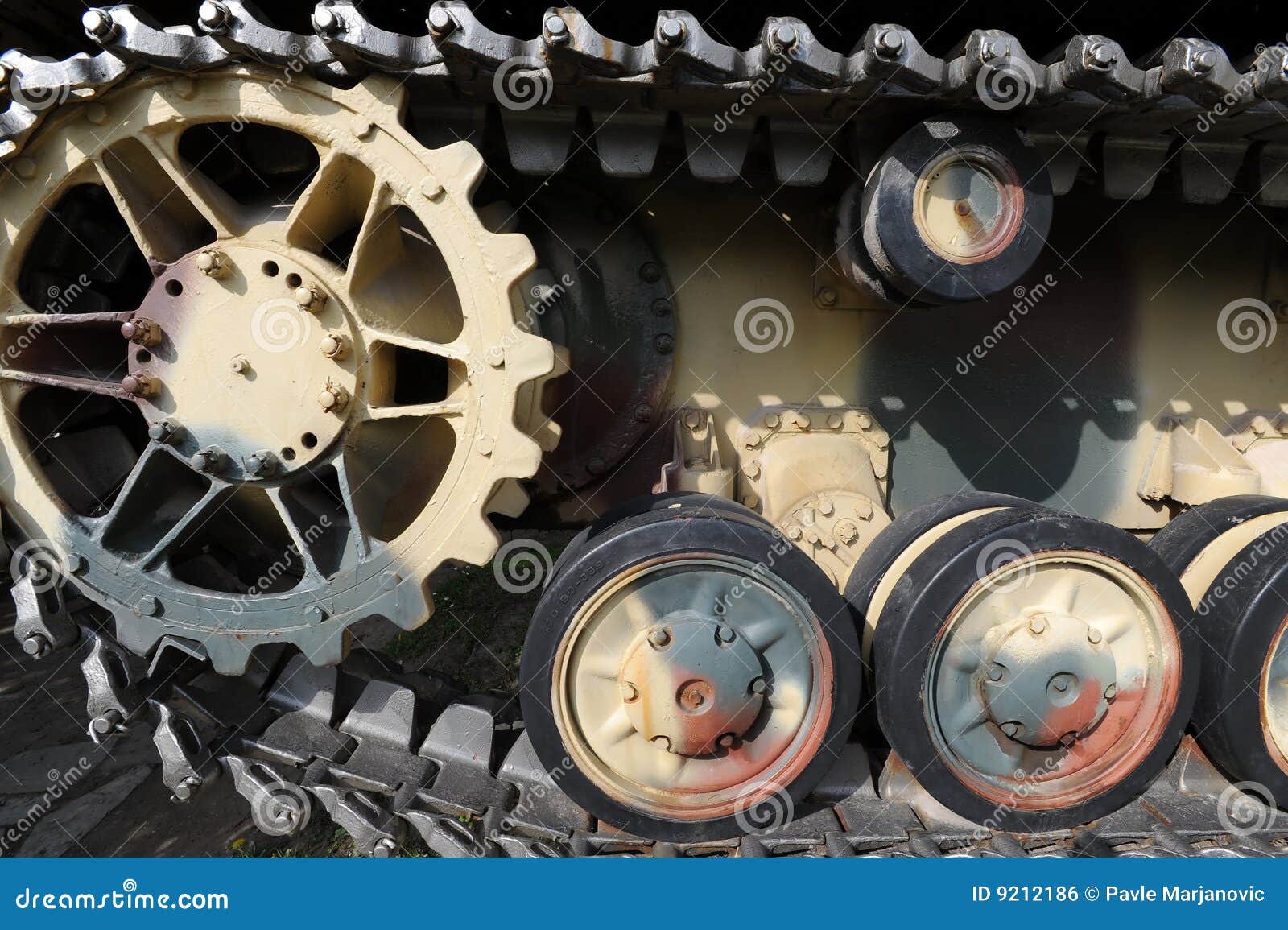 Tank wheels stock photo. Image of vehicle, machinery, transportation ...