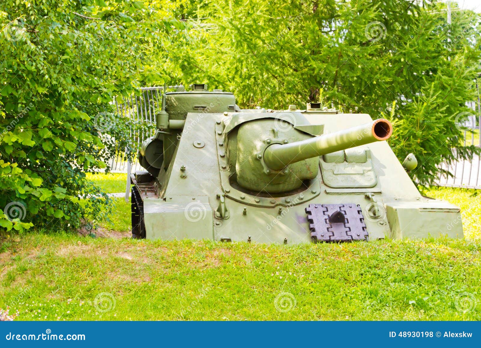 Tank from World War II stock photo. Image of artillery - 48930198