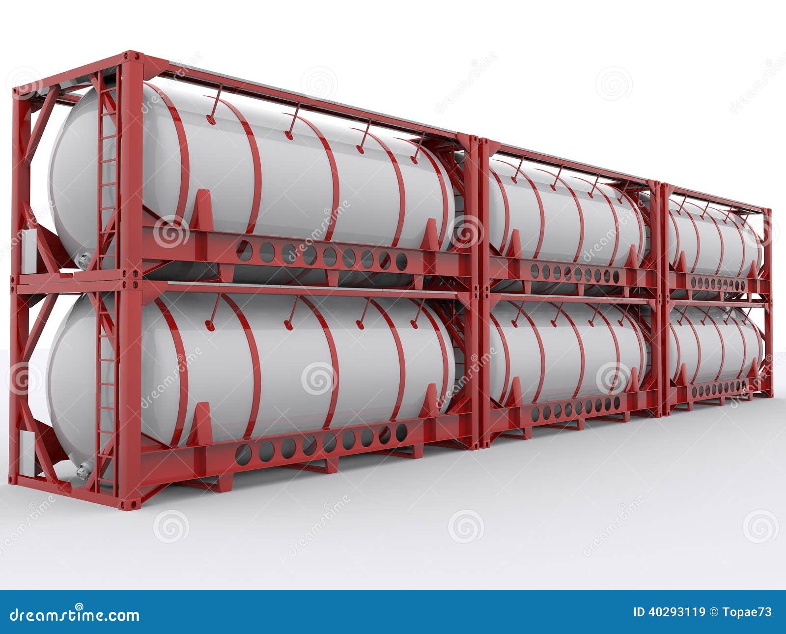 Tankcontainer stock illustratie. Illustration of opslag - 40293119