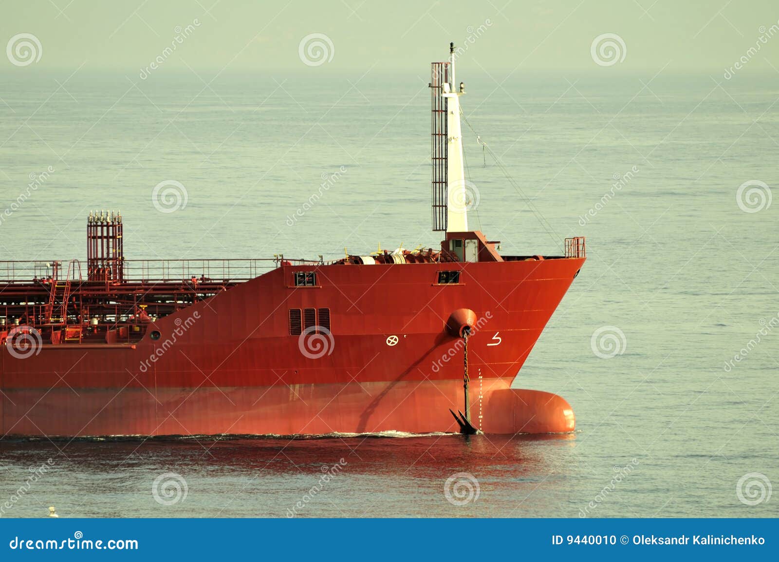 Tanker Crude Oil Carrier Ship Stock Photo - Image of butane, boiler ...