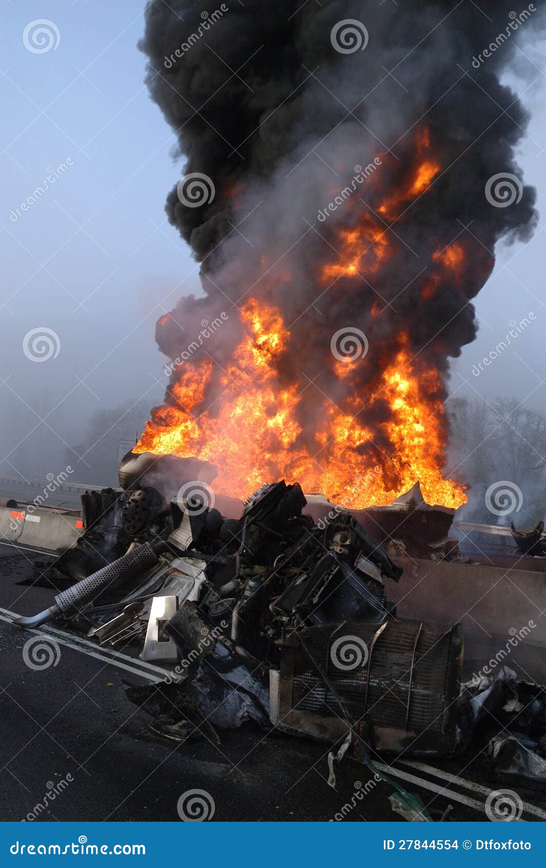Tanker Fire stock photo. Image of trucking, emergency - 27844554