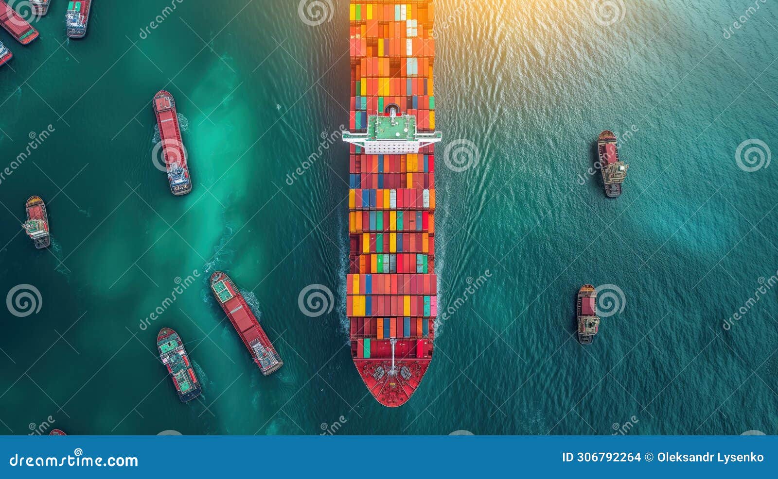 Tanker Loaded With Containers Royalty-Free Illustration | CartoonDealer ...