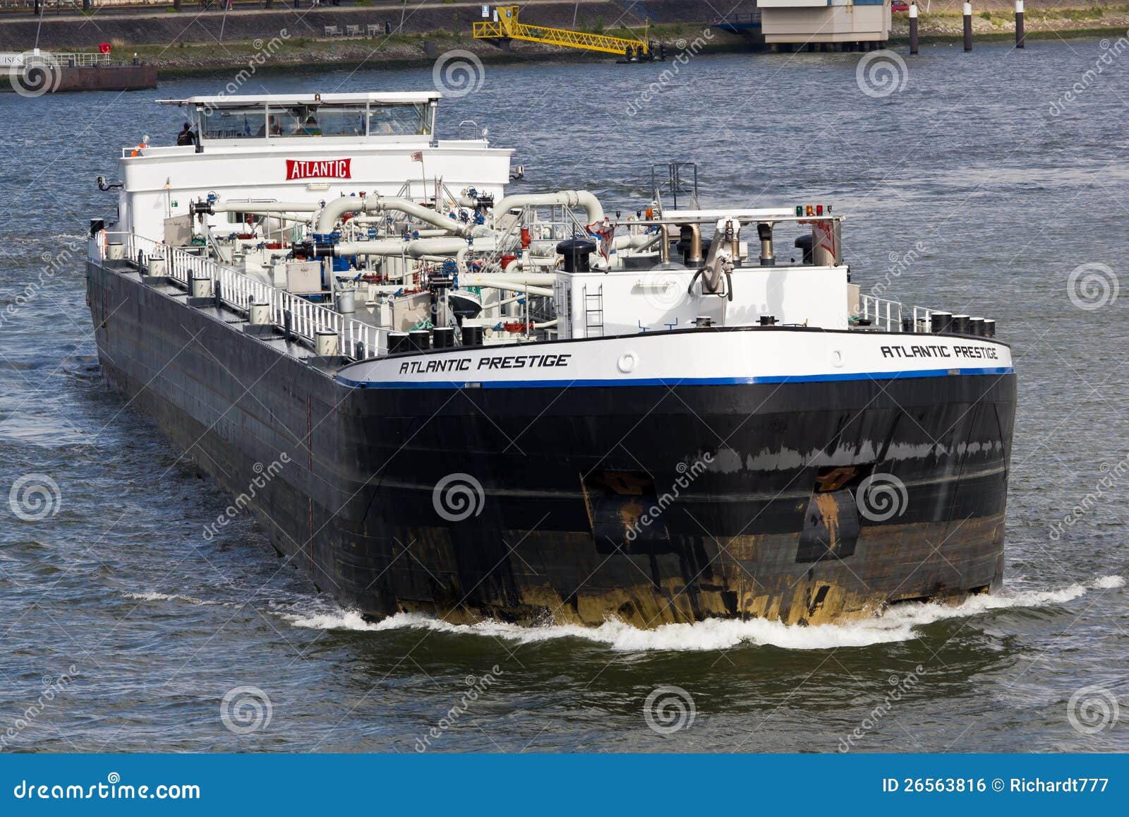 Tanker on the Maas editorial photo. Image of river, shipping - 26563816