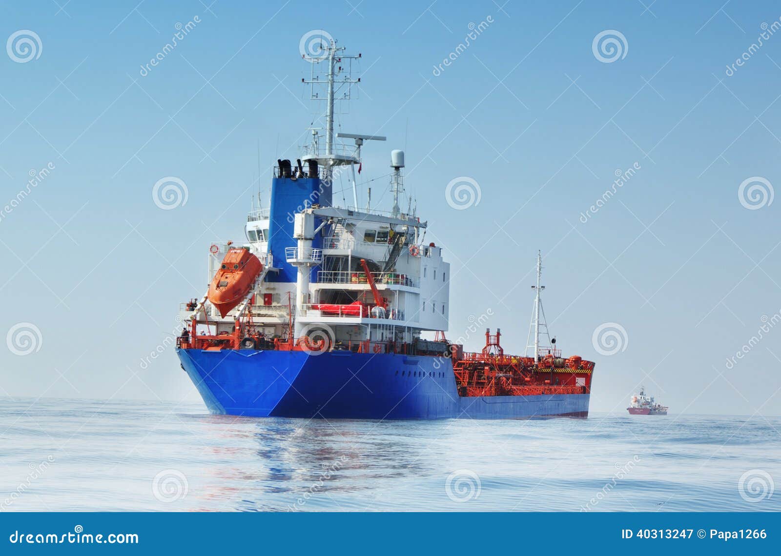 Tanker in the ocean stock image. Image of shipping, ship - 40313247