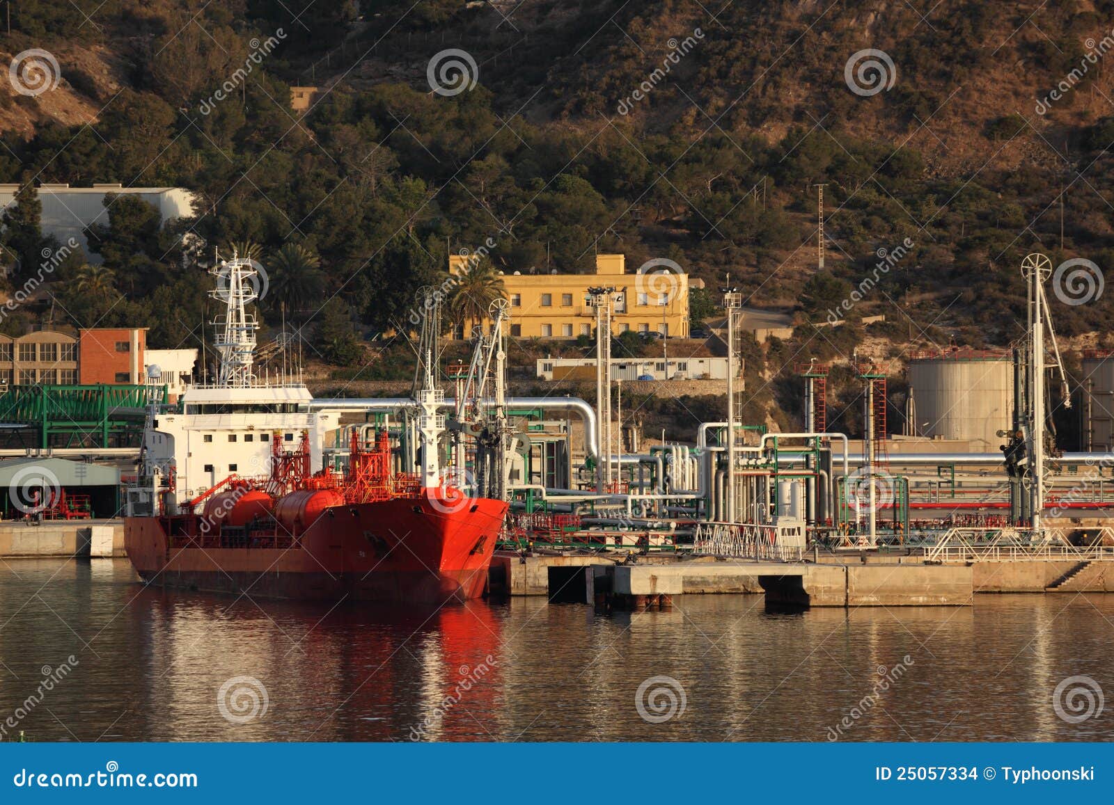 Tanker at an oil refinery stock photo. Image of equipment - 25057334