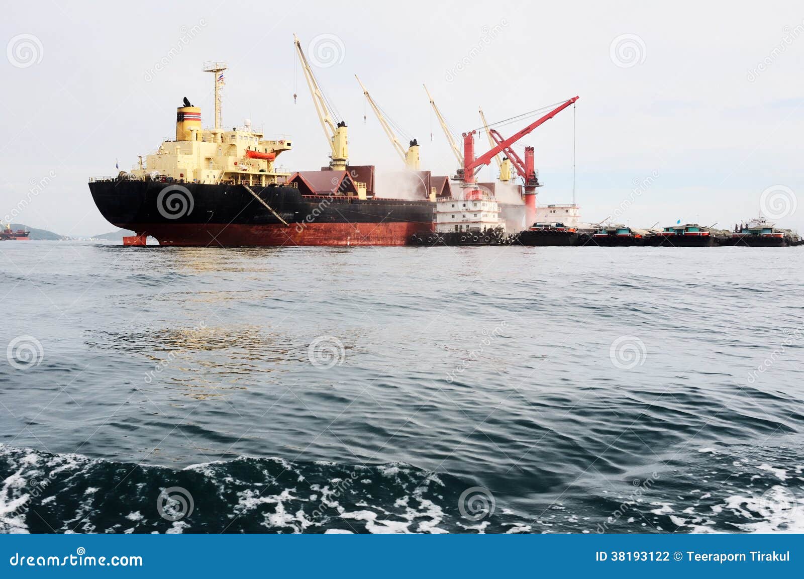Tanker ship stock photo. Image of hawser, landscape, outdoor - 38193122