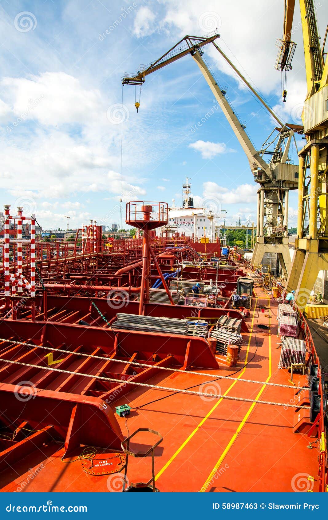 Tanker ship editorial stock photo. Image of tanker, shipyard - 58987463
