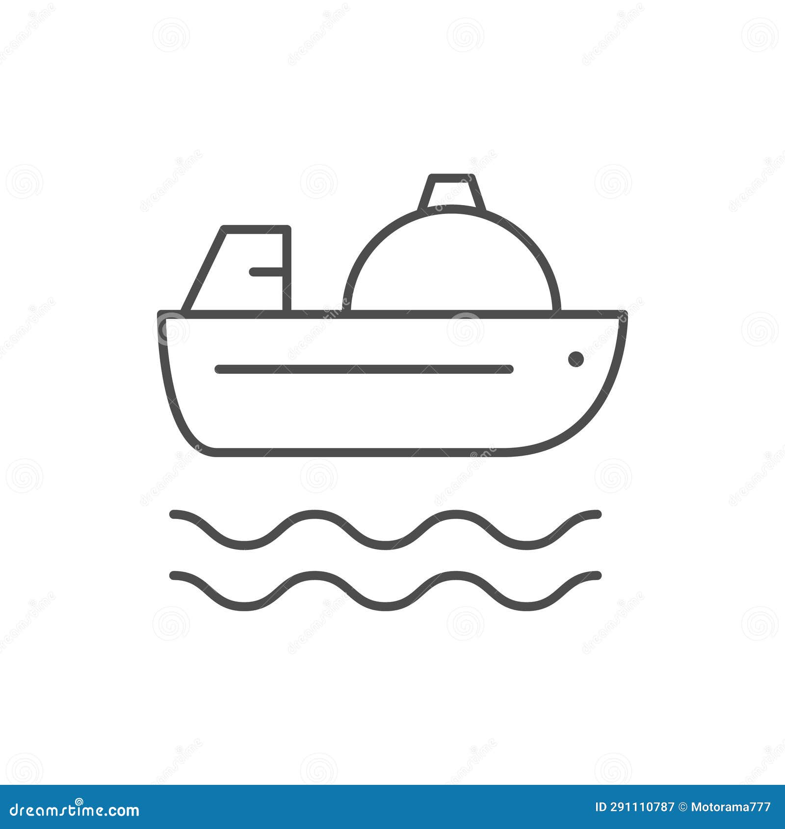 Tanker Ship Line Outline Icon Stock Vector - Illustration of icon ...