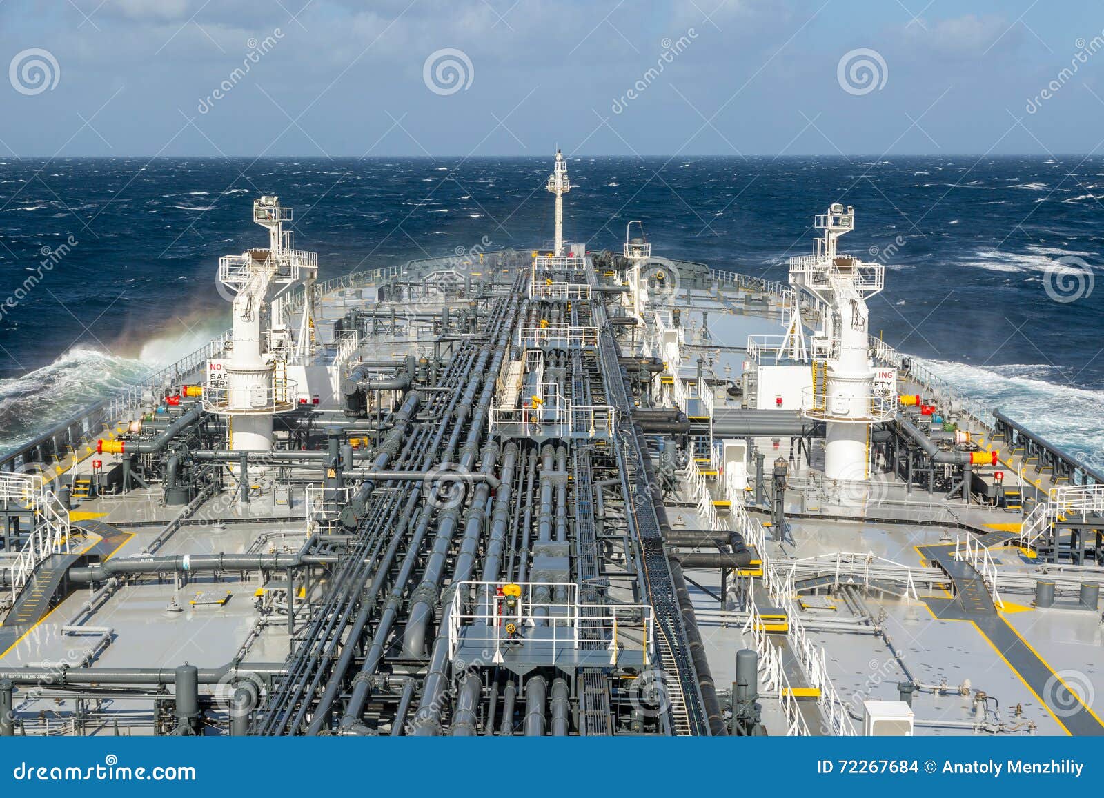 Tanker Ship in the Open Sea Stock Photo - Image of ocean, deck: 72267684