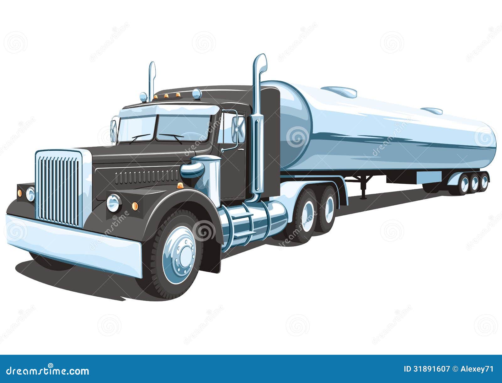 Tanker Truck Silhouette Cartoon Vector | CartoonDealer.com #90715721