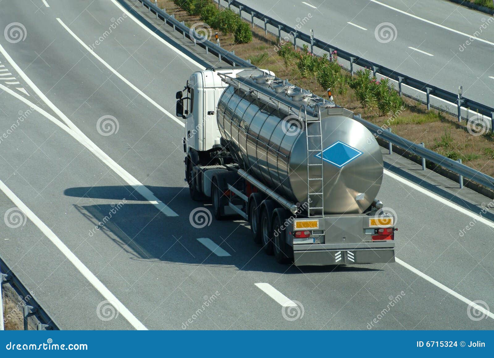 Tanker Truck Rolling on Highway Stock Photo - Image of fast, lorry: 6715324