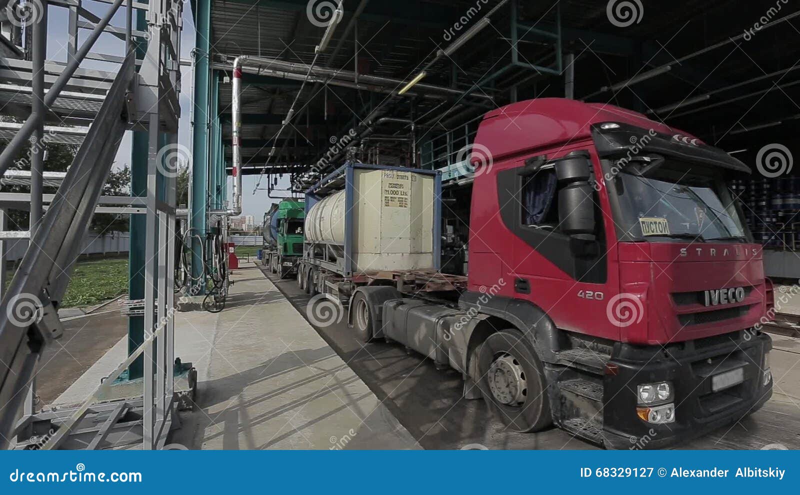 Tanker trucks stock video. Video of compartment, pipeline - 68329127