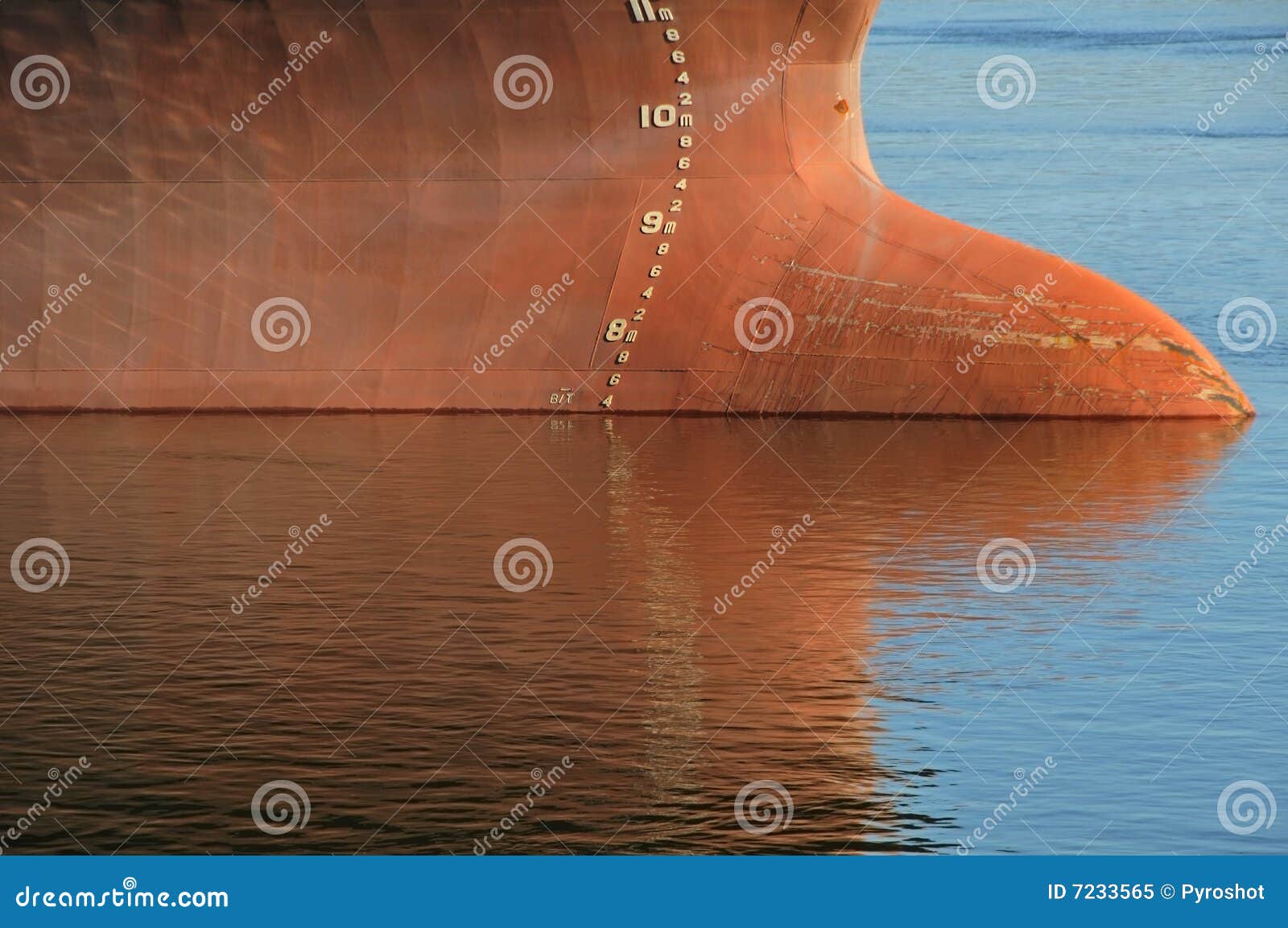 Tanker waterline stock image. Image of container, tanker - 7233565