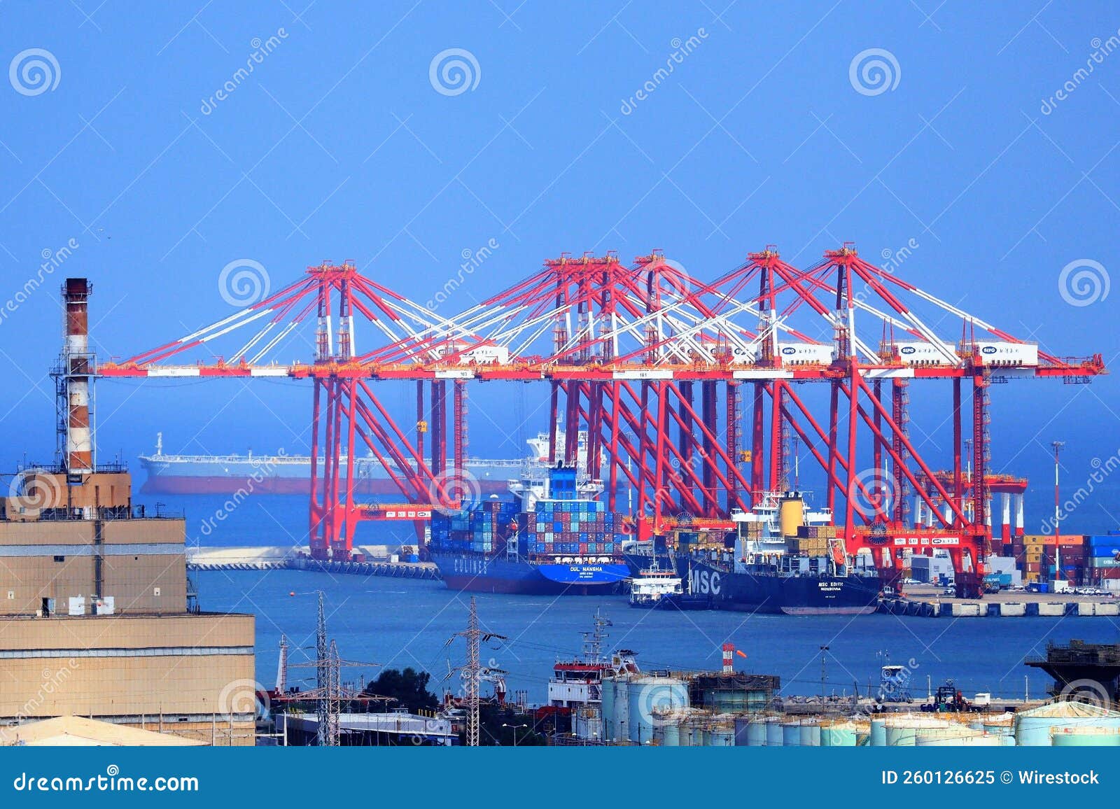 Tankers with Cargo at the Pier of the Harbor Editorial Image - Image of ...