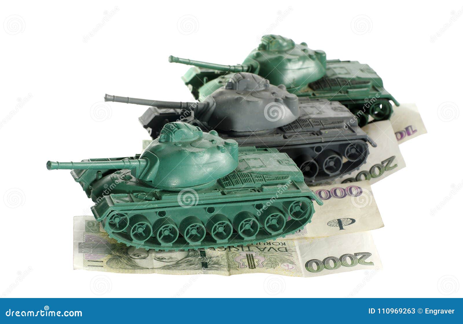 Tanks Armed Finance Objects Isolated Toy Stock Image - Image of ...