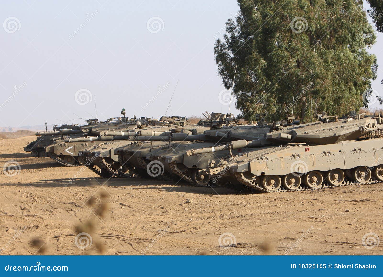 Tanks in Desert stock image. Image of military, machine - 10325165