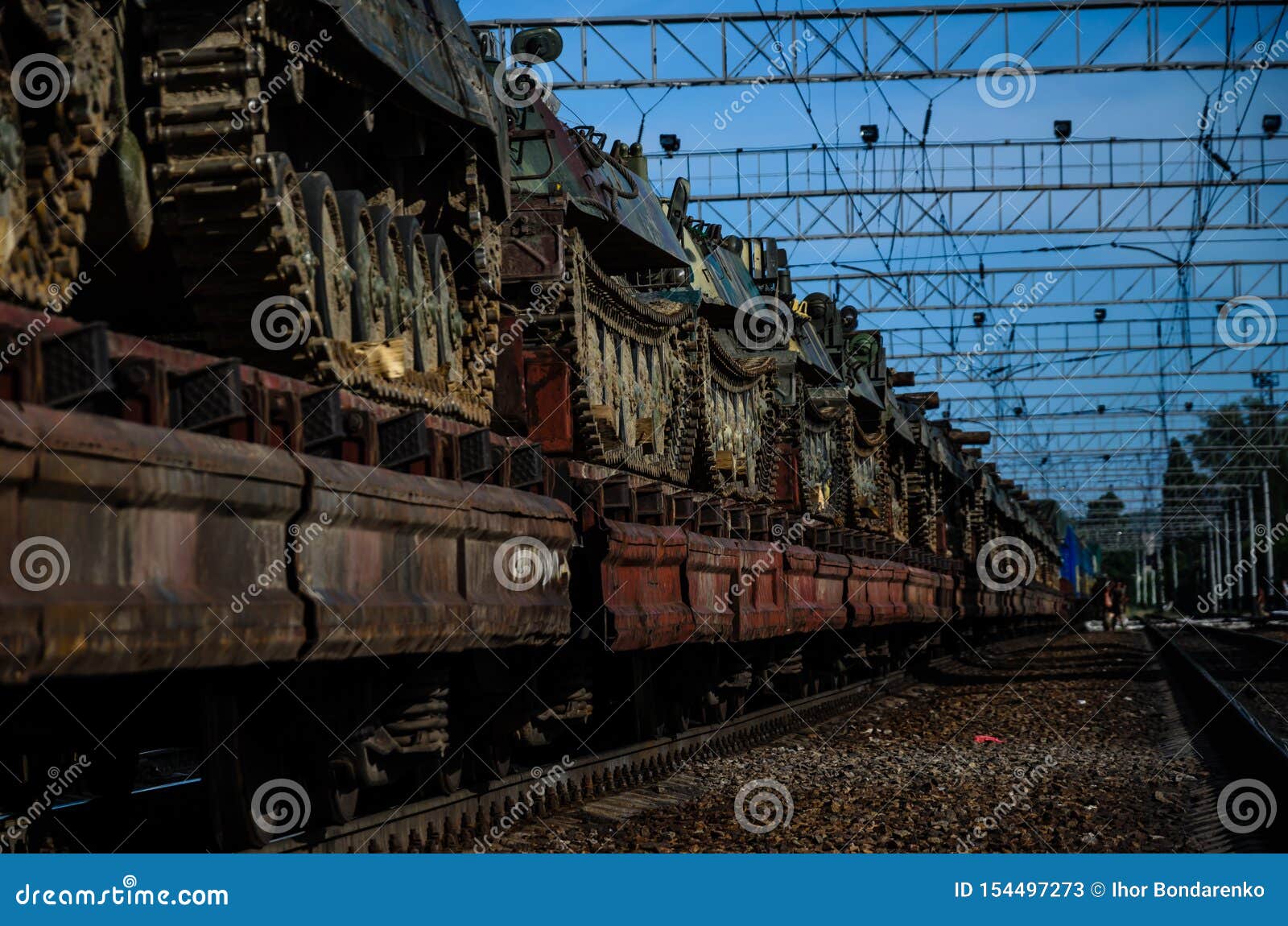 Tanks on a Freight Platform Stock Image - Image of detail, platform ...