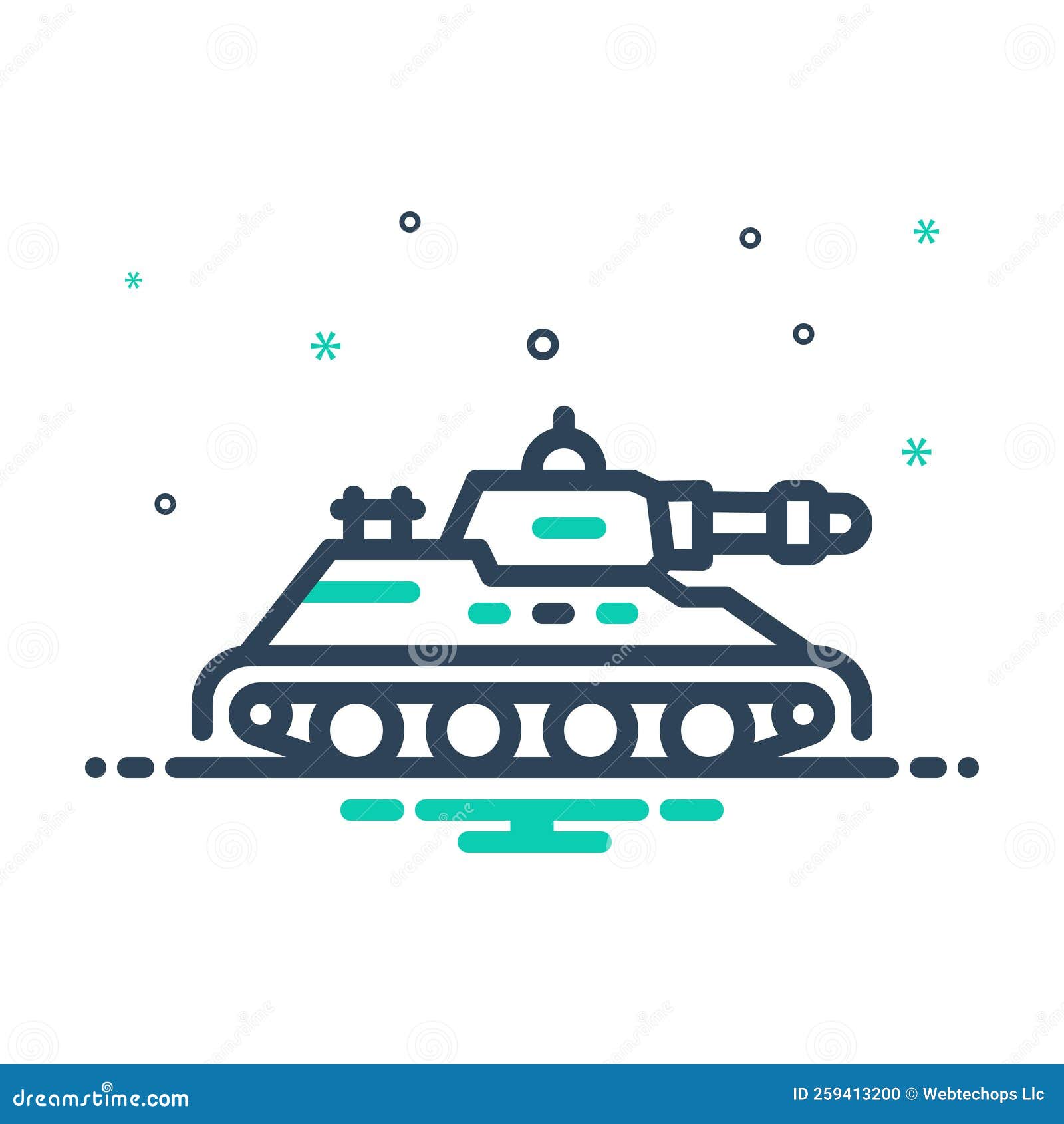 Mix Icon for Tanks, Army and Panzer Stock Vector - Illustration of ...