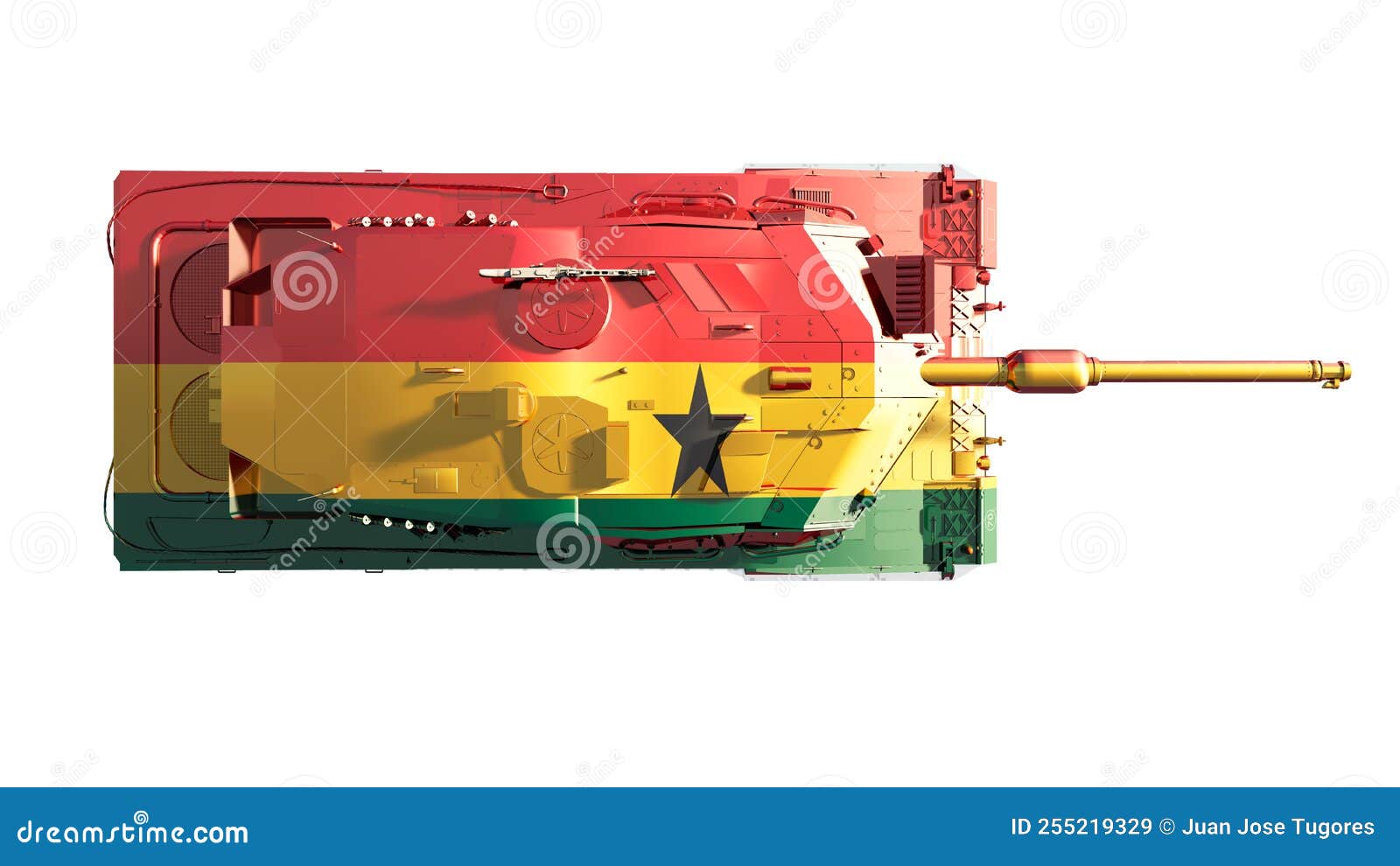 Tanks painted with flag stock illustration. Illustration of armoured ...