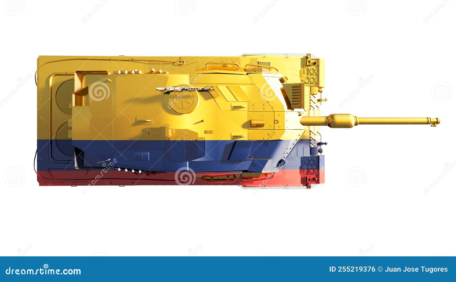 Tanks painted with flag stock illustration. Illustration of armed ...