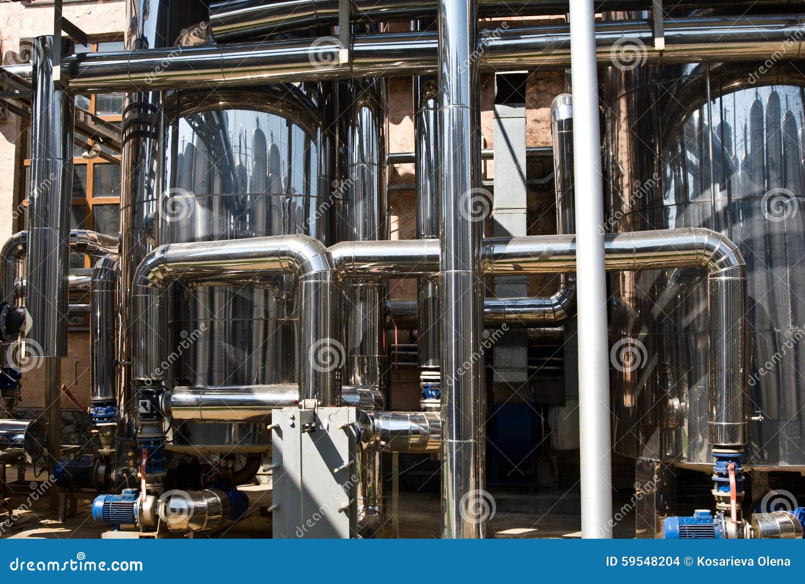 Tanks, Pipes and Pumps stock photo. Image of barrel, storage - 59548204