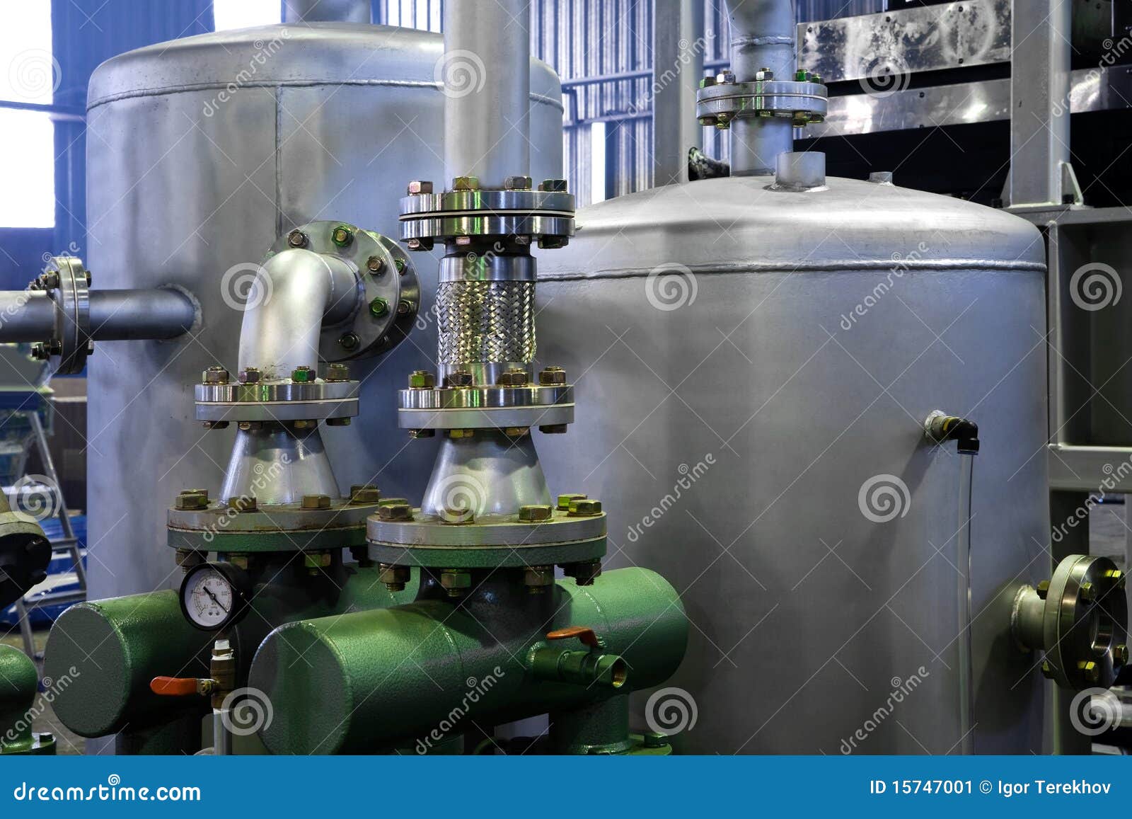 Tanks and pumps stock image. Image of indoor, container - 15747001