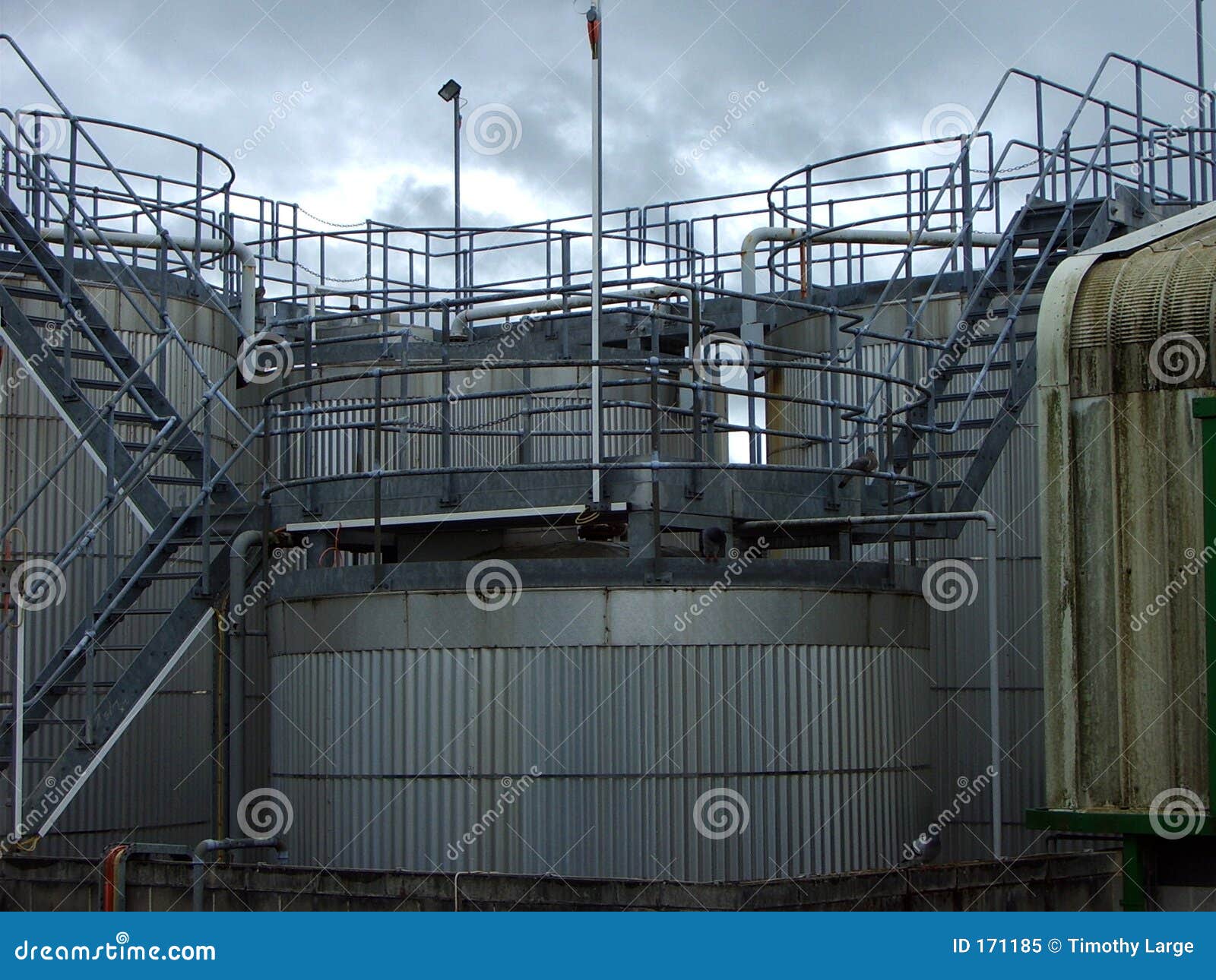 Tanks and rails stock image. Image of railings, industrial - 171185