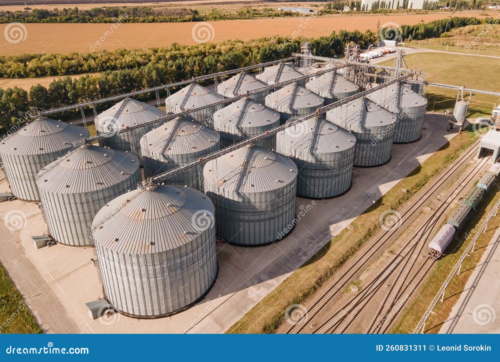 Tanks of Storage Elevator for Processing and Storage of Soybean and ...