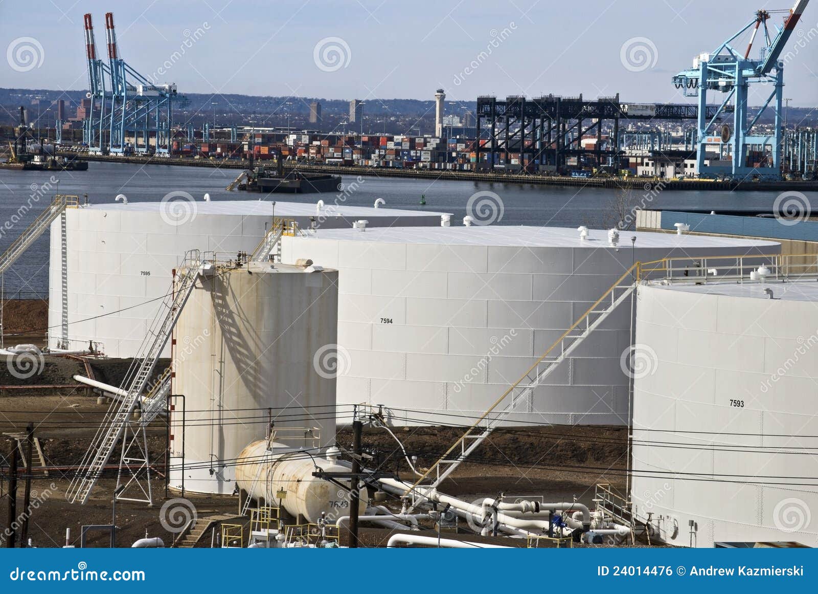 Tanks on the Waterfront editorial photo. Image of waterfront - 24014476
